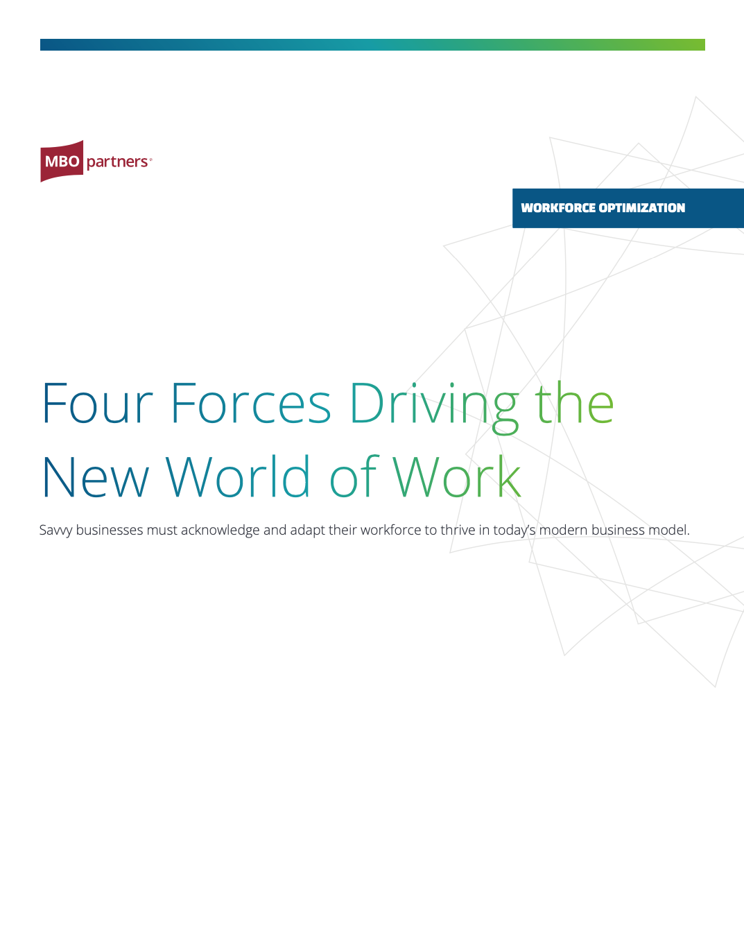 Four Forces Driving the New World of Work | MBO Partners